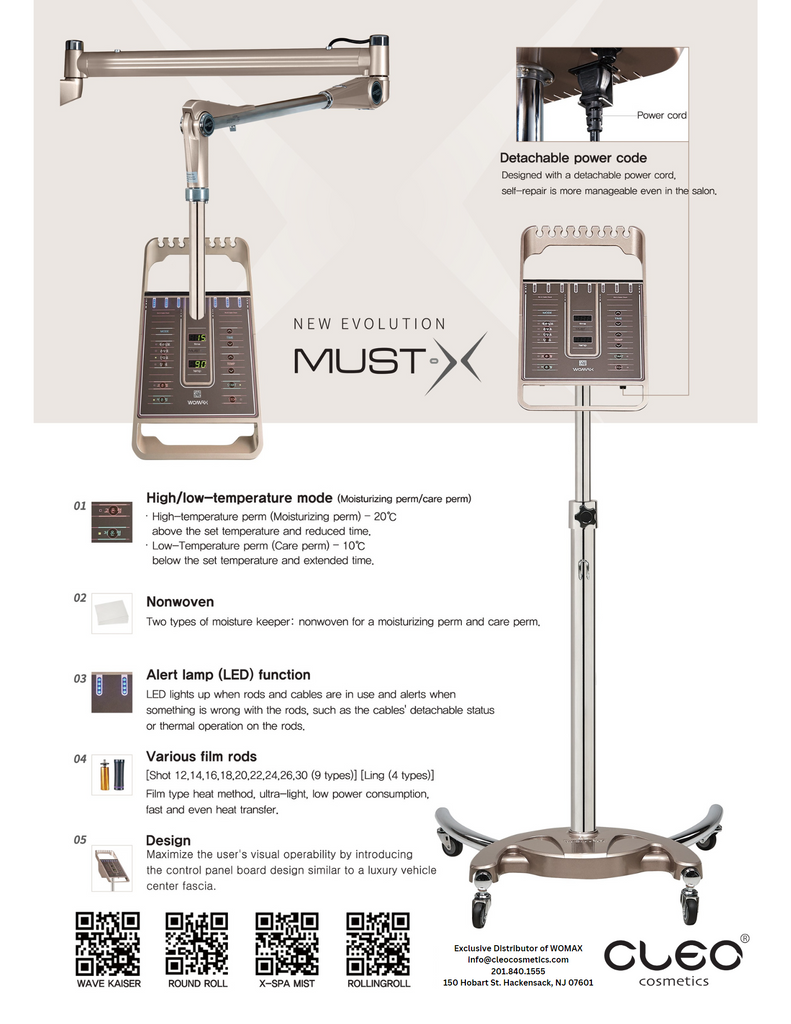 Womax Must X Digital Perm Machine – Cleo Cosmetics